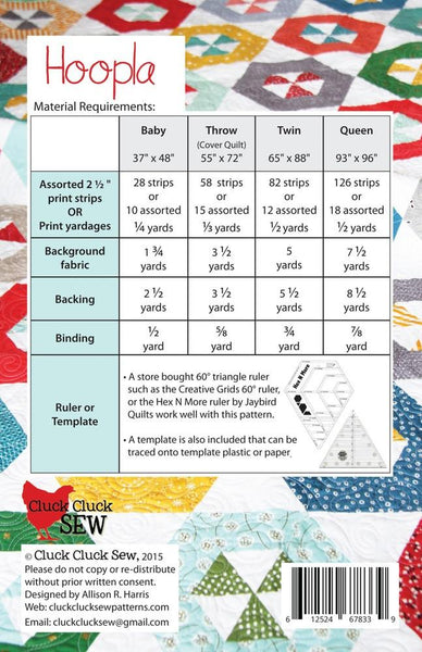 Hoopla Quilt Pattern – Saltwater Fabrics