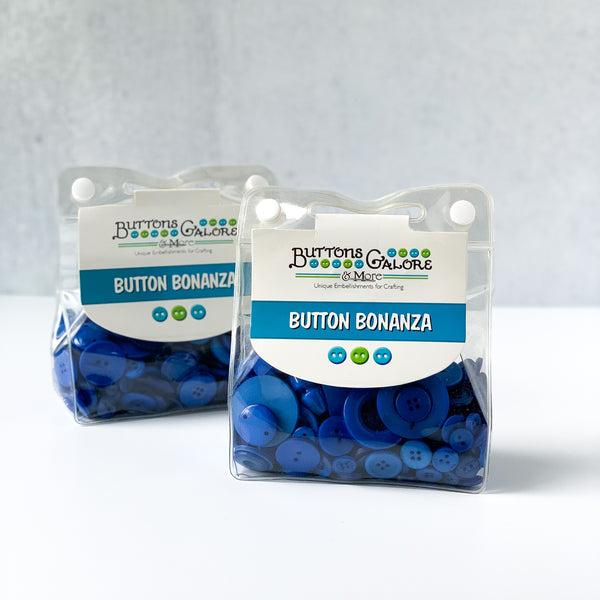 Button Bonanza in Blue – Saltwater Fabrics
