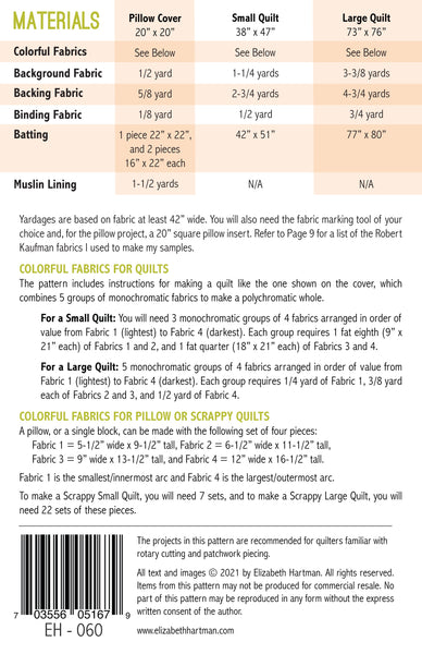 Polychromatic Quilt & Pillow Pattern – Saltwater Fabrics